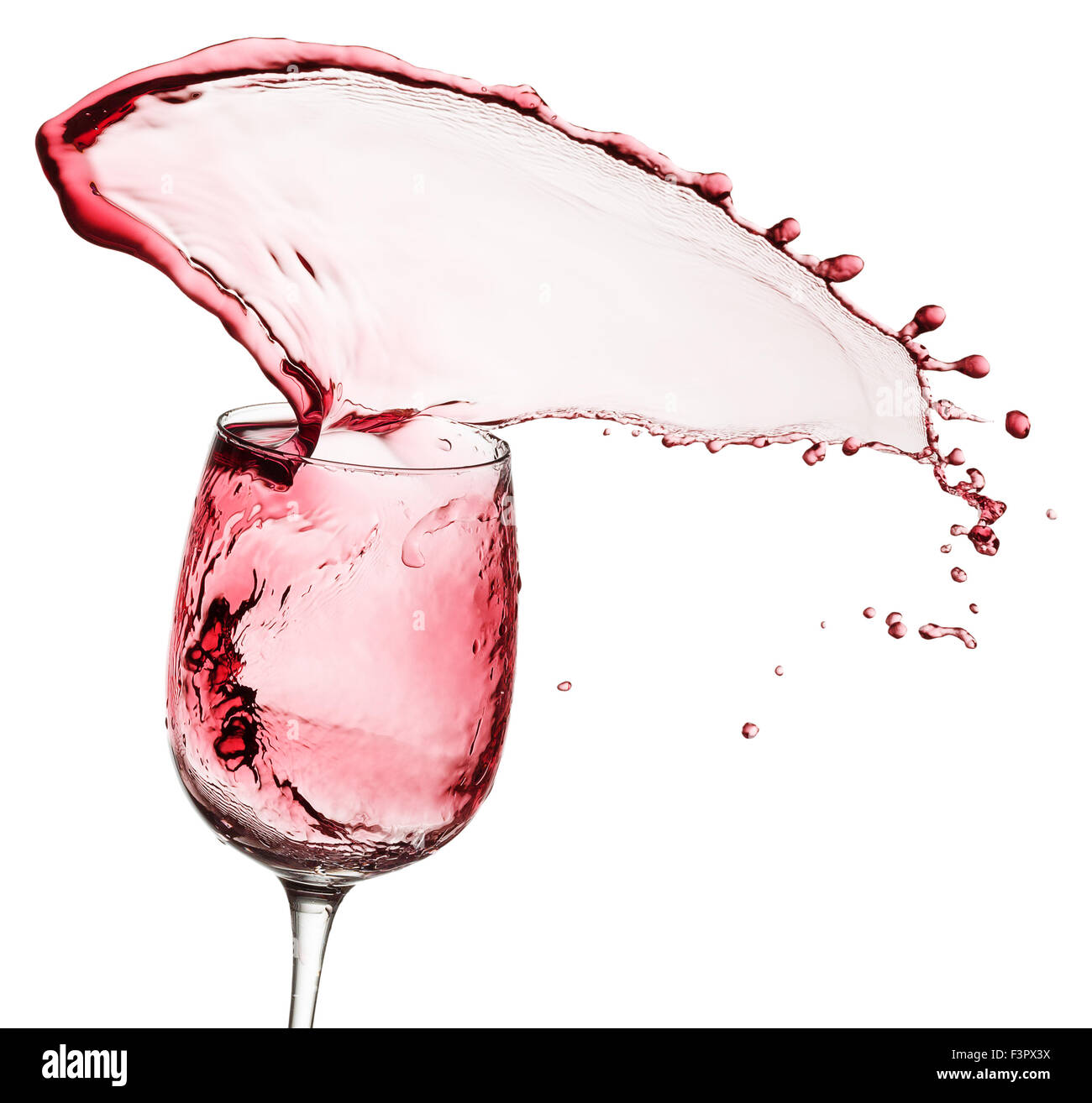 Red wine splash isolated on the white background Stock Photo - Alamy