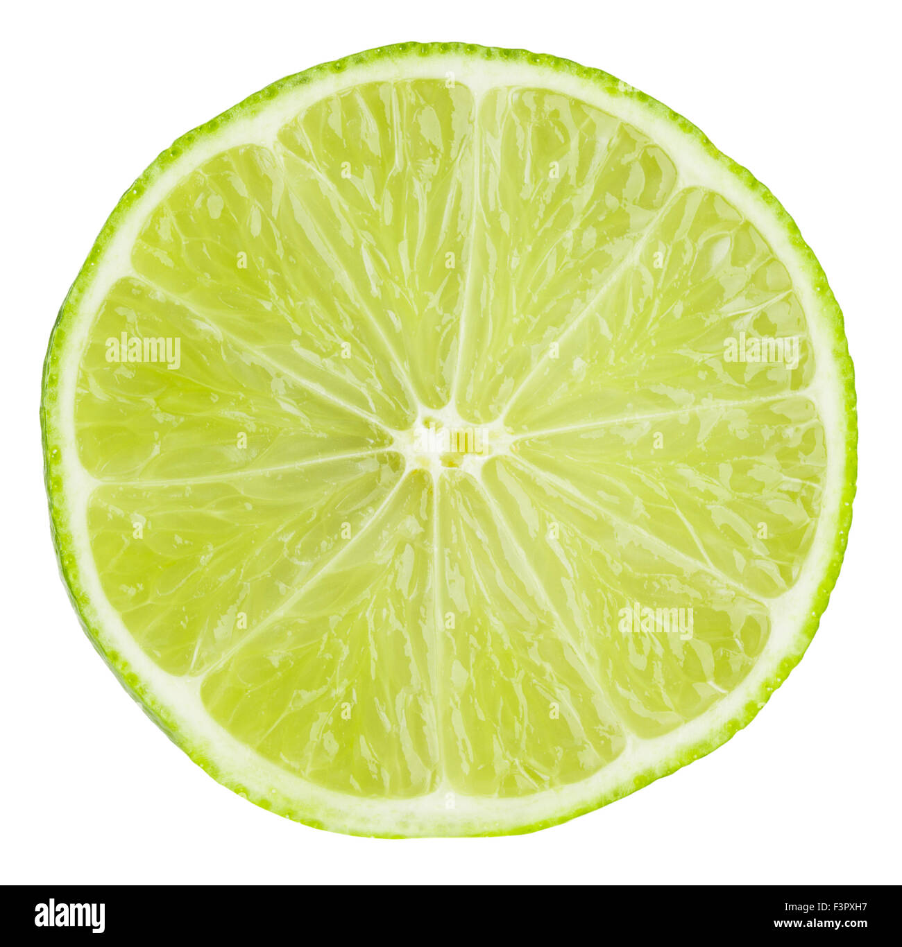 lime slice isolated on white background Stock Photo - Alamy
