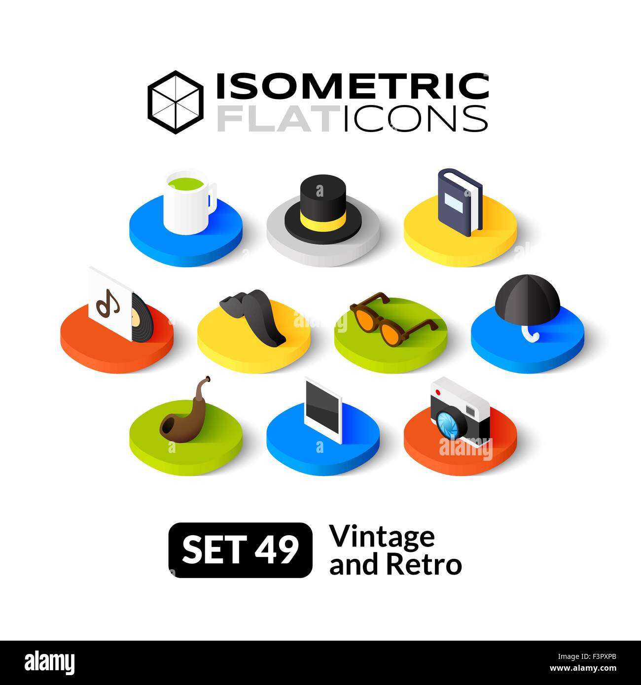 Hot drink isometric icon Cut Out Stock Images & Pictures - Alamy