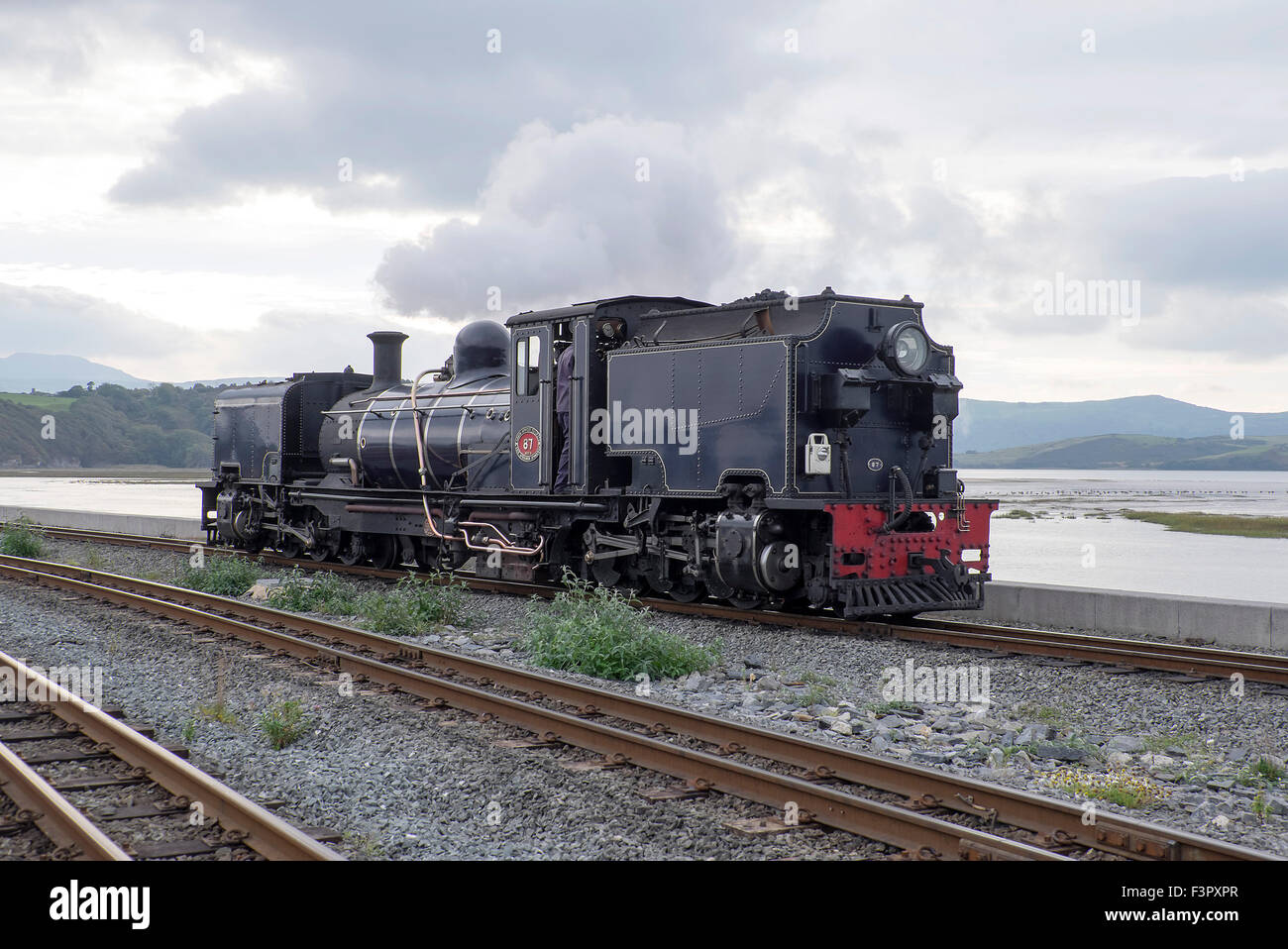 Steam Engines await there trains on the Welsh Heritage and Ffestiniog ...