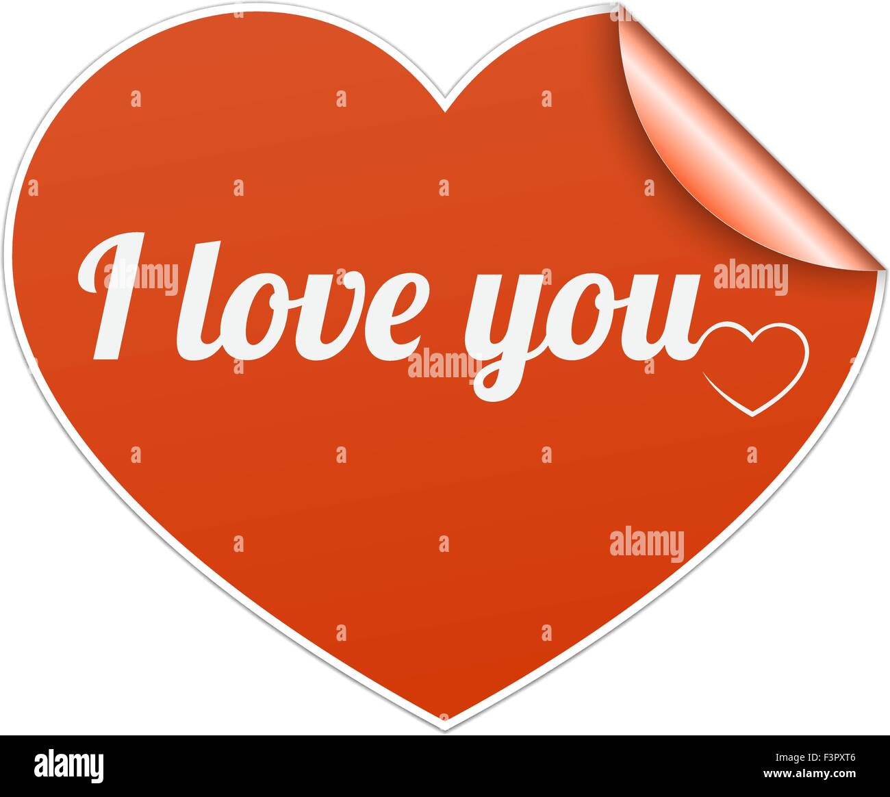 Words I Love You on heart symbol Stock Vector Image & Art - Alamy