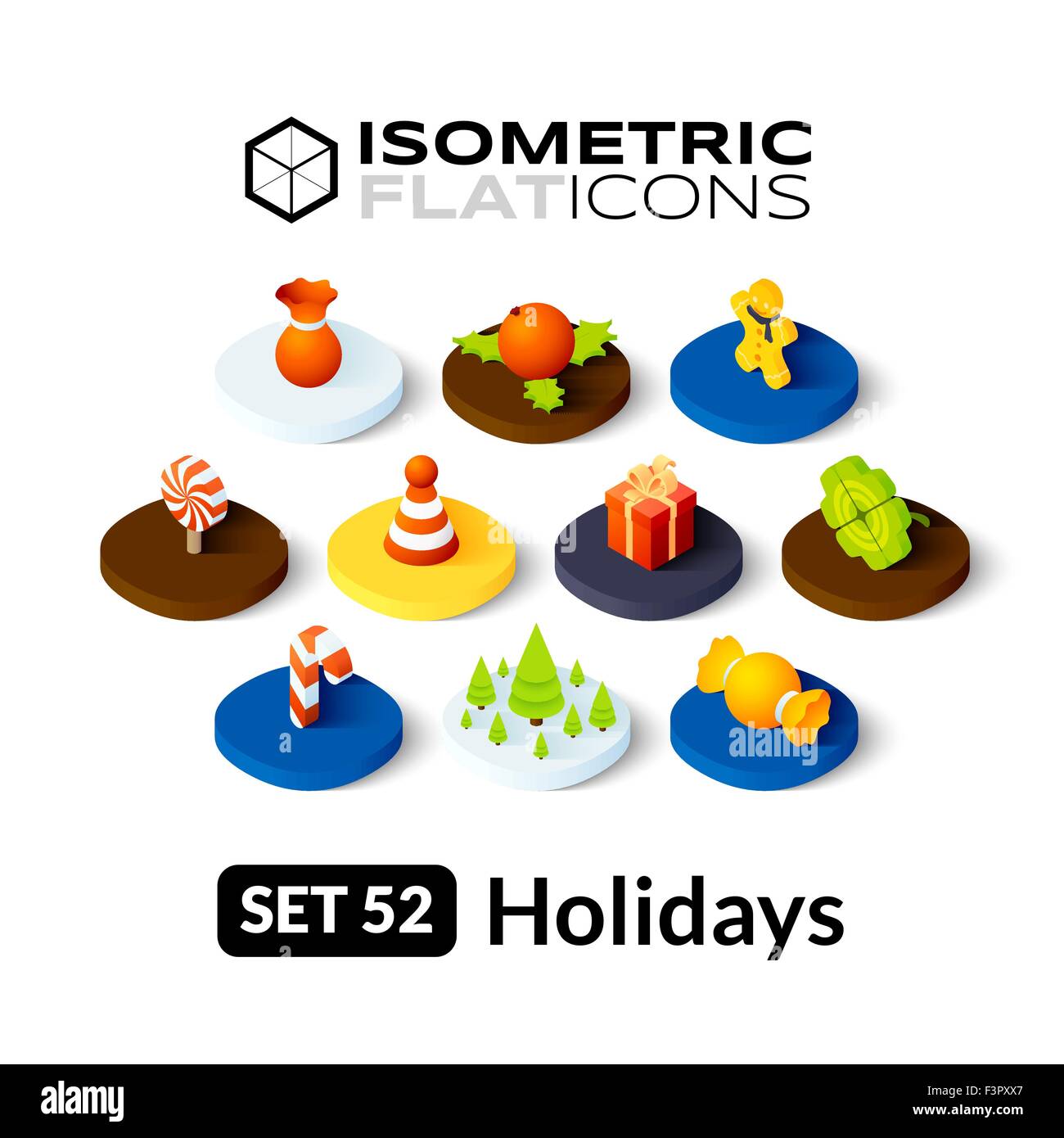 Isometric flat icons set 52 Stock Vector Image & Art - Alamy
