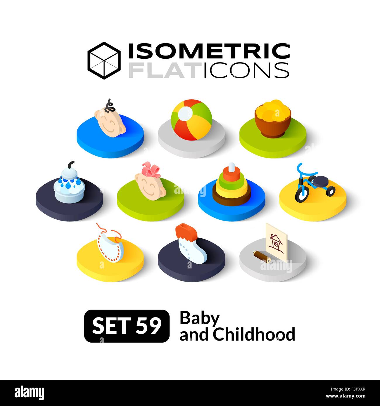 Isometric 3d icons clothing hi-res stock photography and images - Alamy