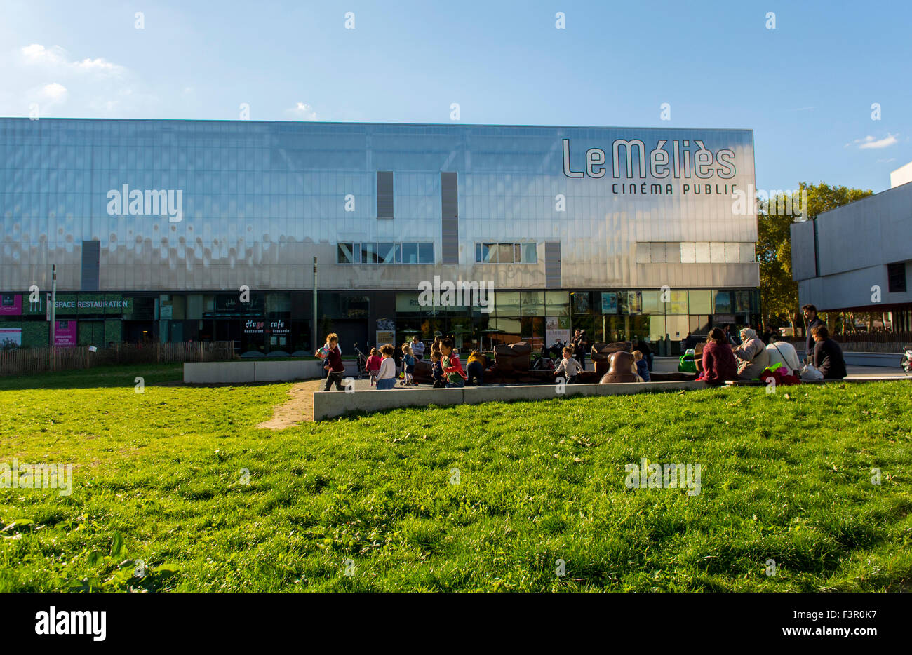 Montreuil, France, Crowd people in Paris Suburbs, Urban Renewal, Street ...