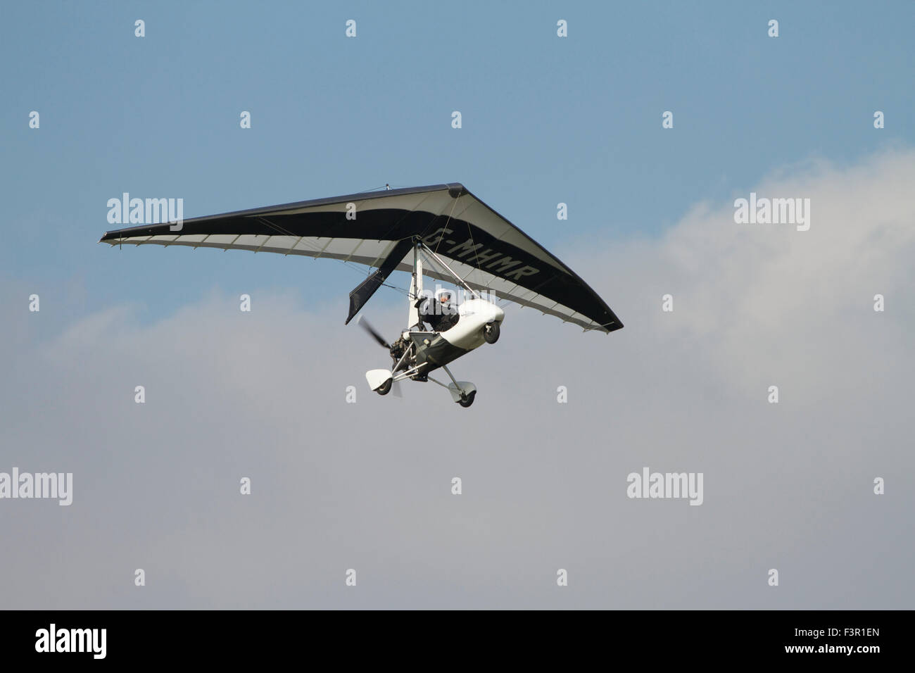 Microlight aircraft over Wolverhampton Halfpenny Green Airport. UK ...