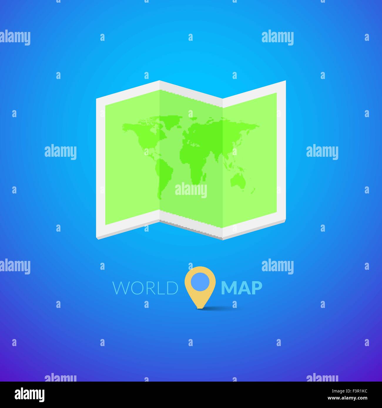 World map logo hi-res stock photography and images - Alamy