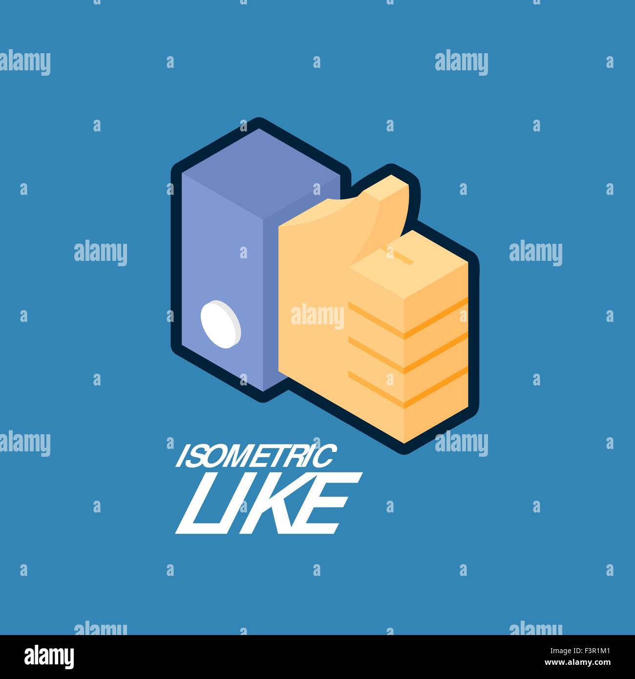 3d blue social media Stock Vector Images - Alamy