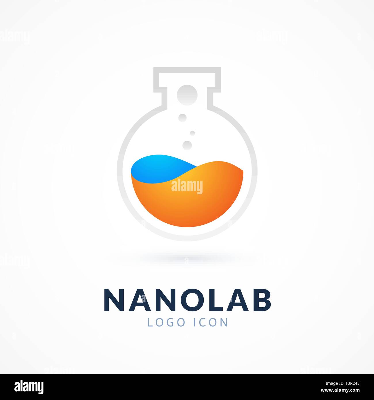 Nano lab logo template Stock Vector Image & Art - Alamy