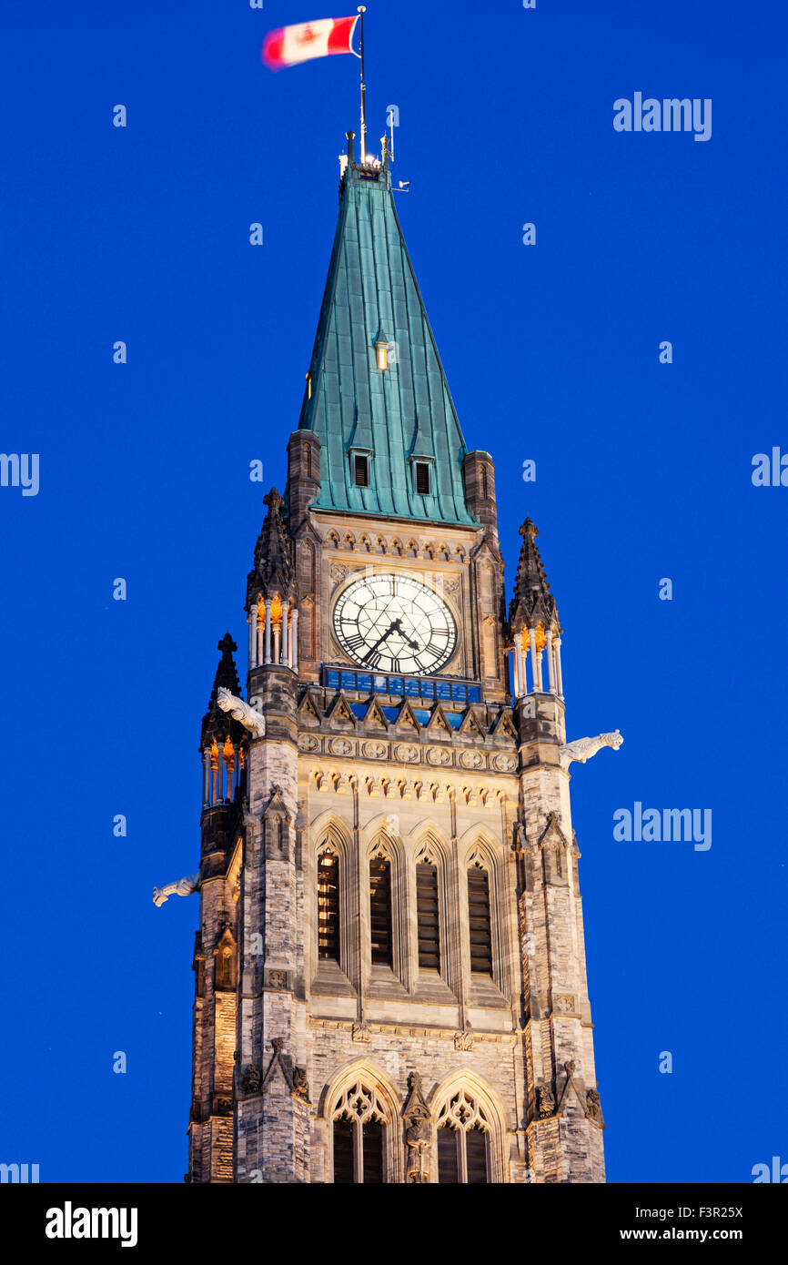 Peace tower flag hi-res stock photography and images - Alamy