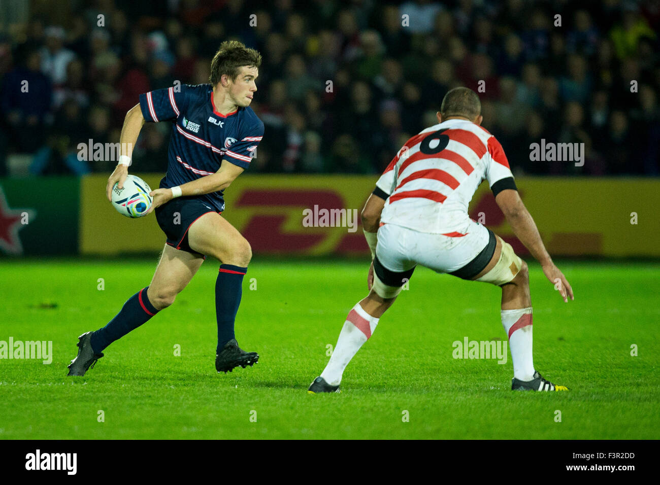 Kingsholm Stadium, Gloucester, UK. 11th Oct, 2015. Rugby World Cup. USA ...