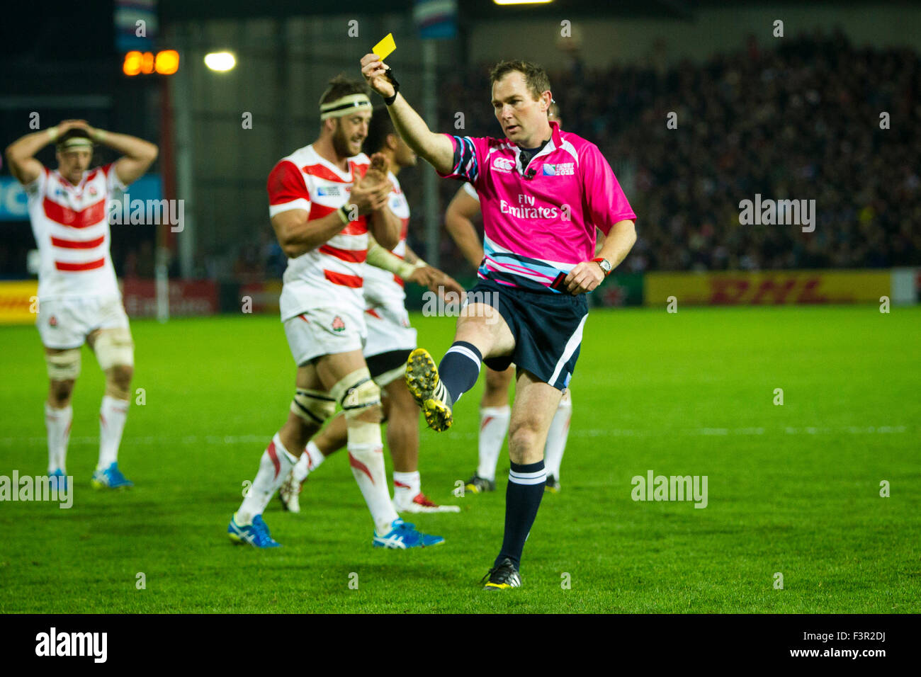 Kingsholm Stadium, Gloucester, UK. 11th Oct, 2015. Rugby World Cup. USA ...