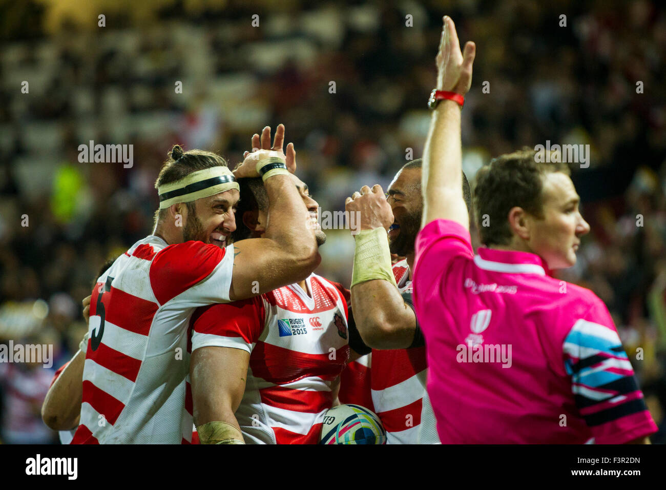 Kingsholm Stadium, Gloucester, UK. 11th Oct, 2015. Rugby World Cup. USA ...
