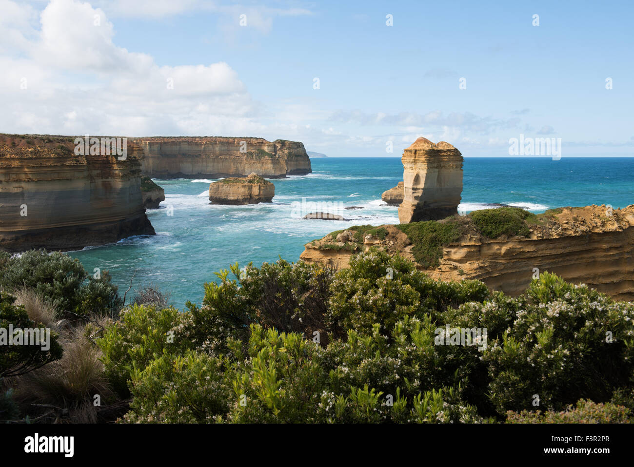 The Razorback limestone rock formation, adjacent to the Great Ocean ...