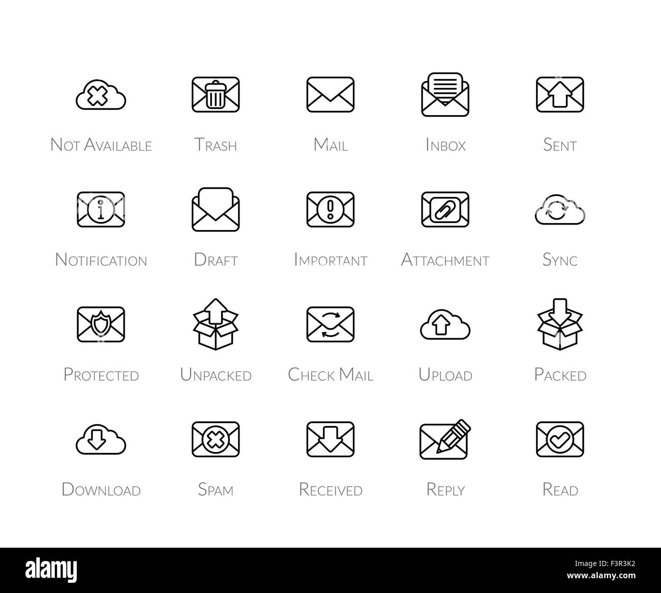 Modern flat line design Black and White Stock Photos & Images - Alamy