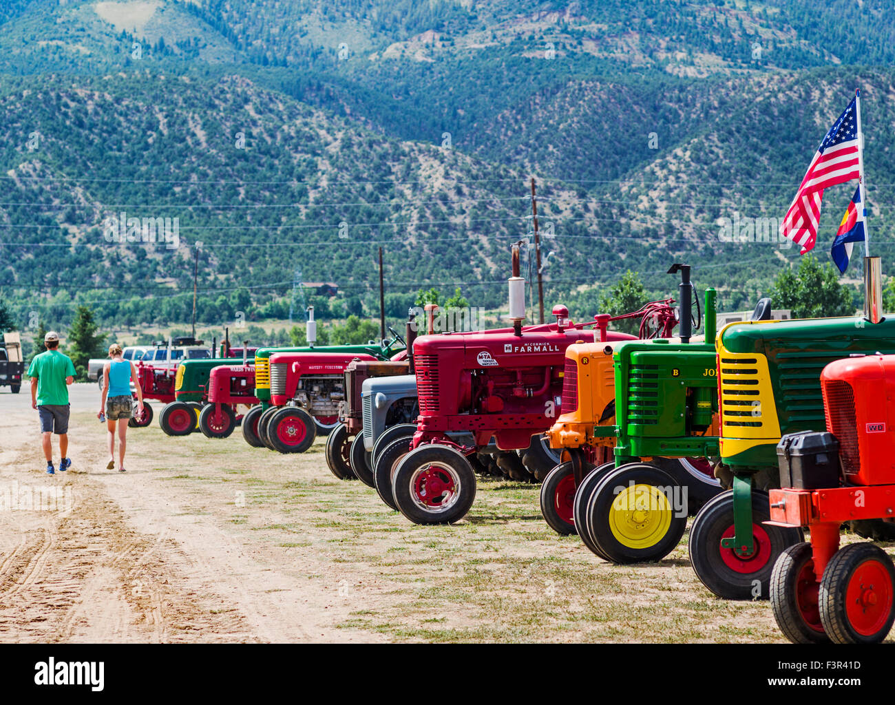 Restored antique tractors, Chaffee County Fair & Rodeo, Salida ...