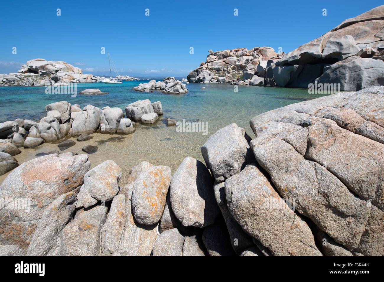 Cala della Chiesa, Lavezzi Islands, Corsica, France Stock Photo - Alamy