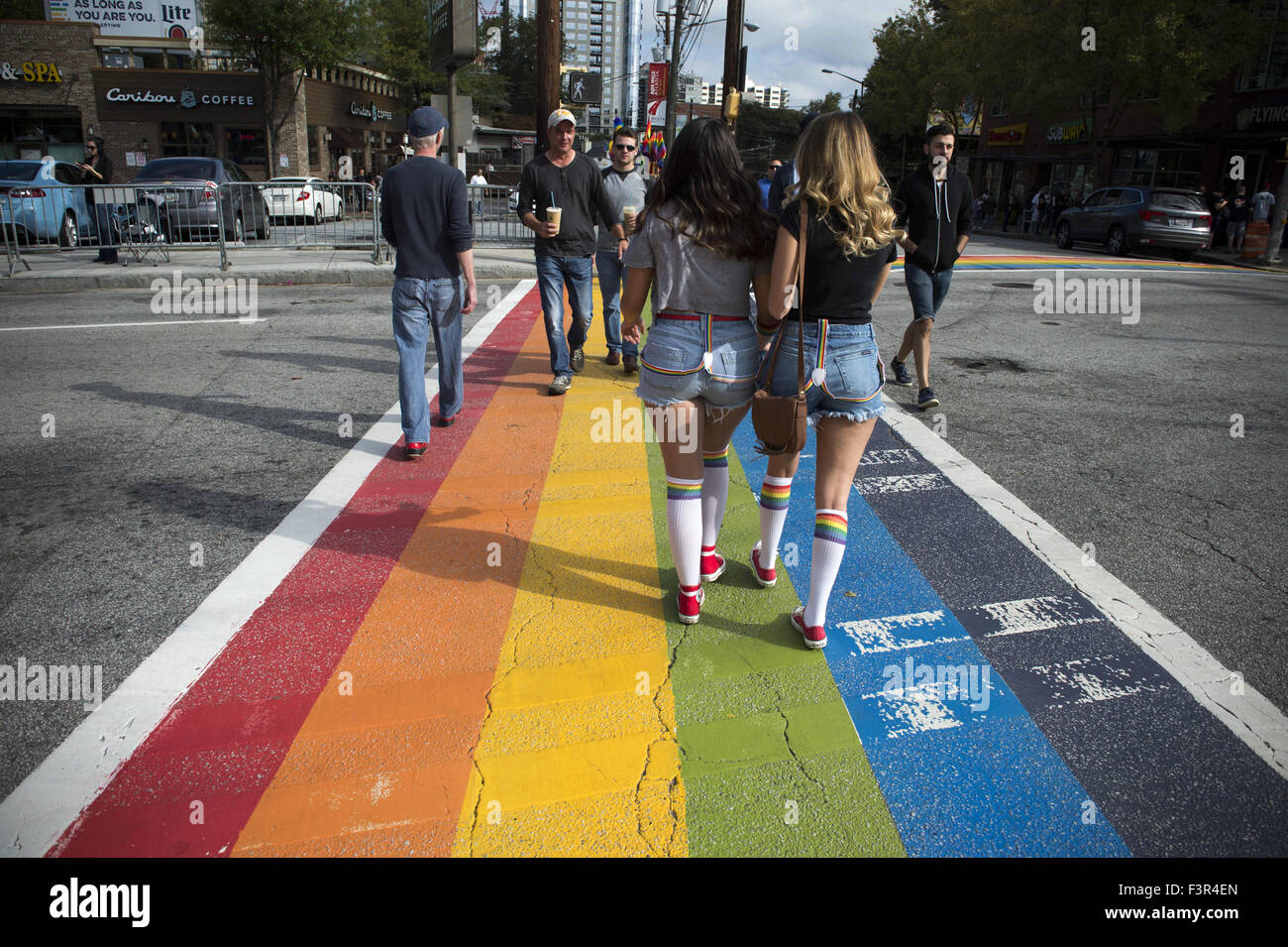 Atlanta, GA, USA. 11th Oct, 2015. LGBT community celebrates Gay Pride ...