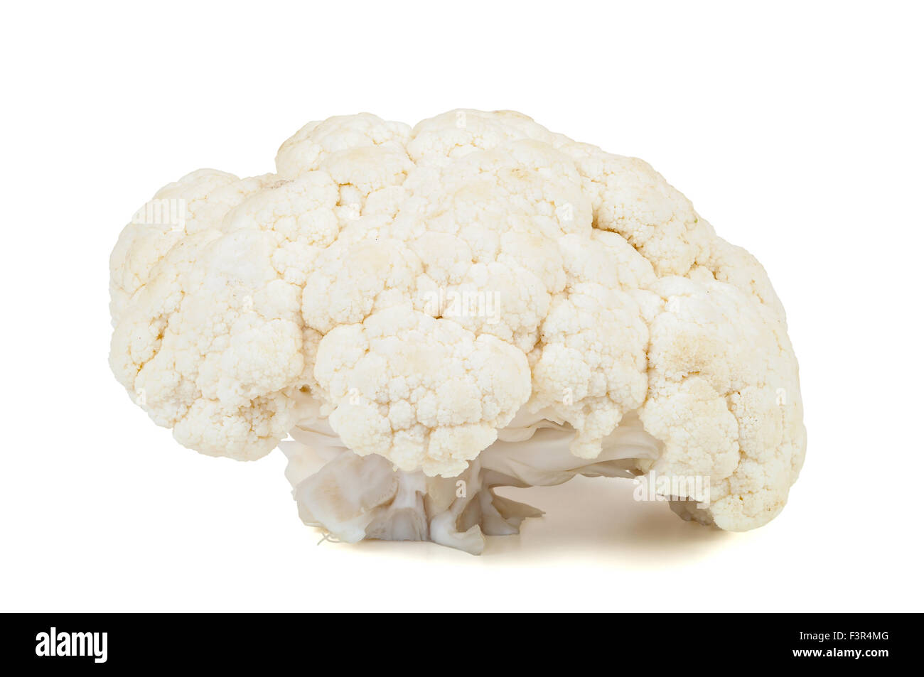 Part of cauliflower isolated on white background with clipping path ...