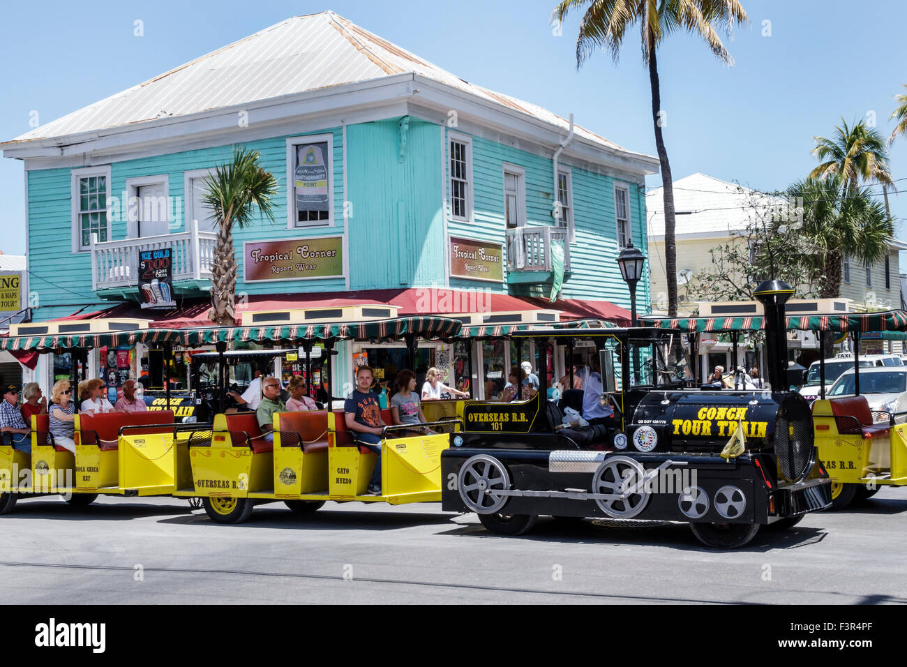 Key West Florida,Keys,Old Town,Conch Tour Train,FL150509028 Stock Photo ...