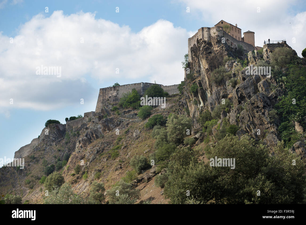 The Citadel in the Old Town, Corte, Corsica, France Stock Photo - Alamy