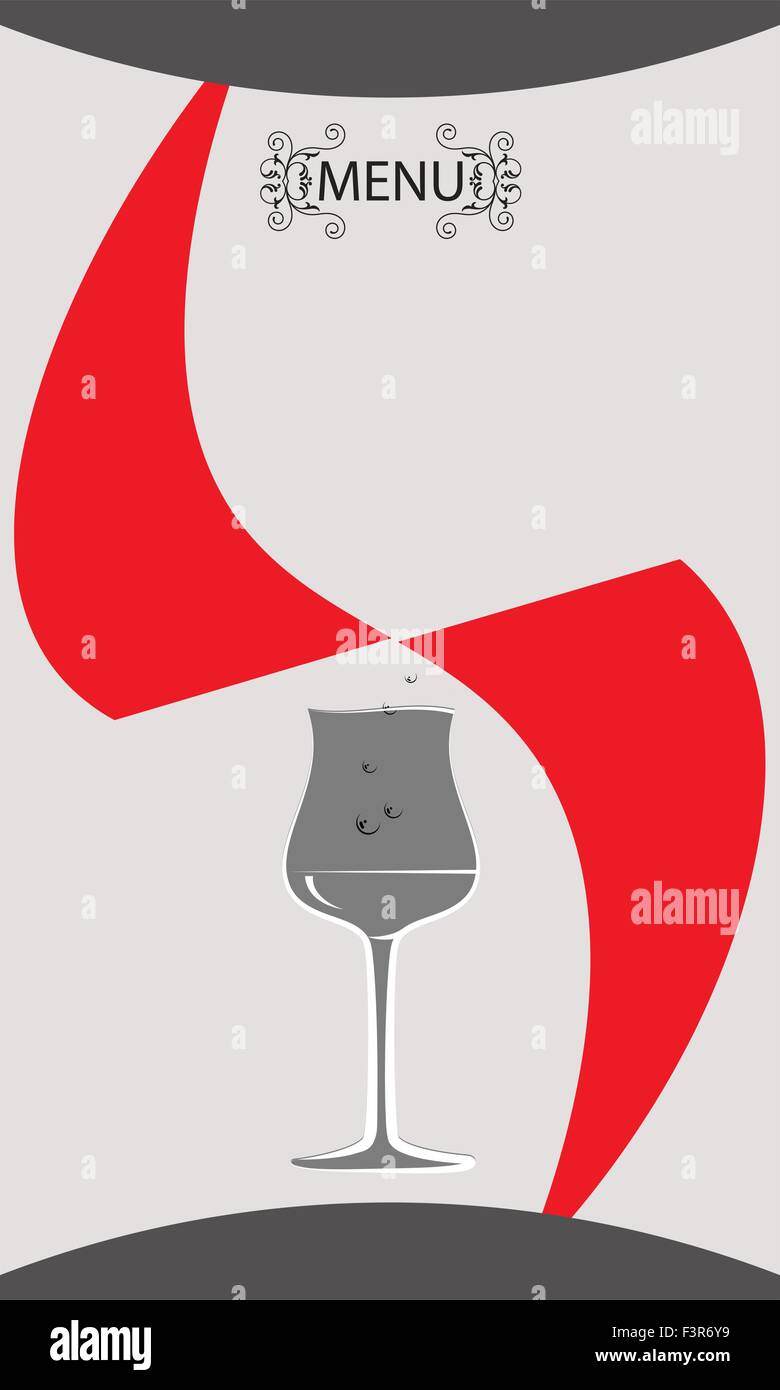 Wine Menu Card Design Template Vector Art Stock Vector Image & Art - Alamy