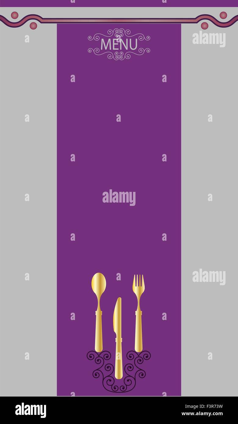 Menu Card Design Template Vector Art Stock Vector Image & Art - Alamy