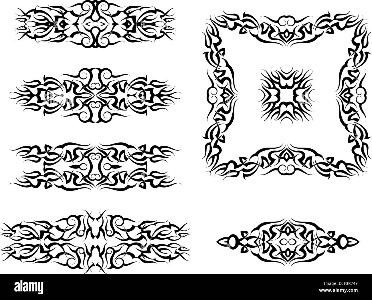 Tattoo Arm Band Set Vector Art Stock Vector Image & Art - Alamy