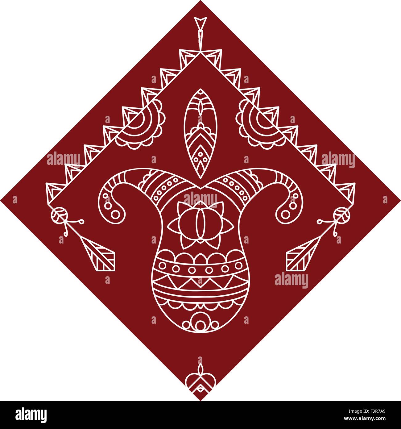 Indian painting wall Stock Vector Images - Alamy