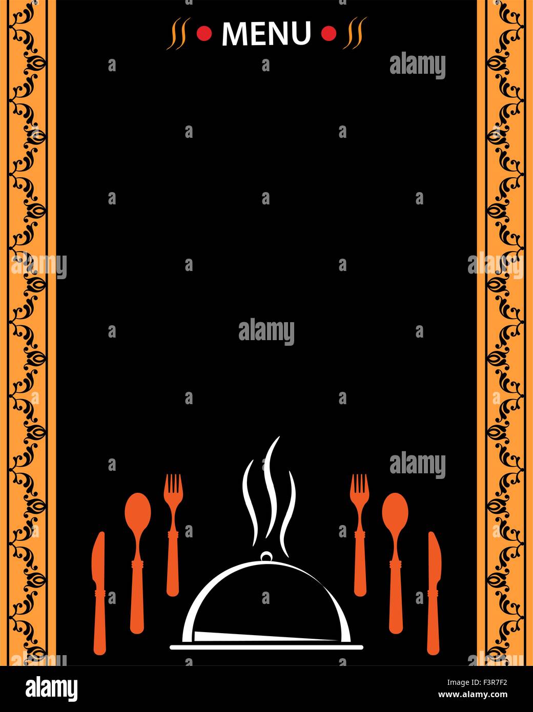 Menu Card Design Template Vector Art Stock Vector Image & Art - Alamy