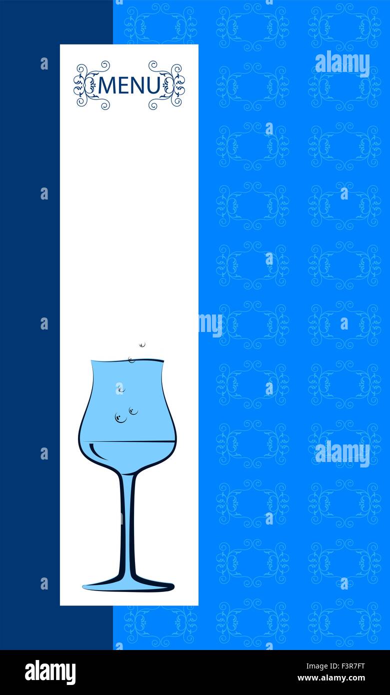 Wine Menu Card Design Template Vector Art Stock Vector Image & Art - Alamy