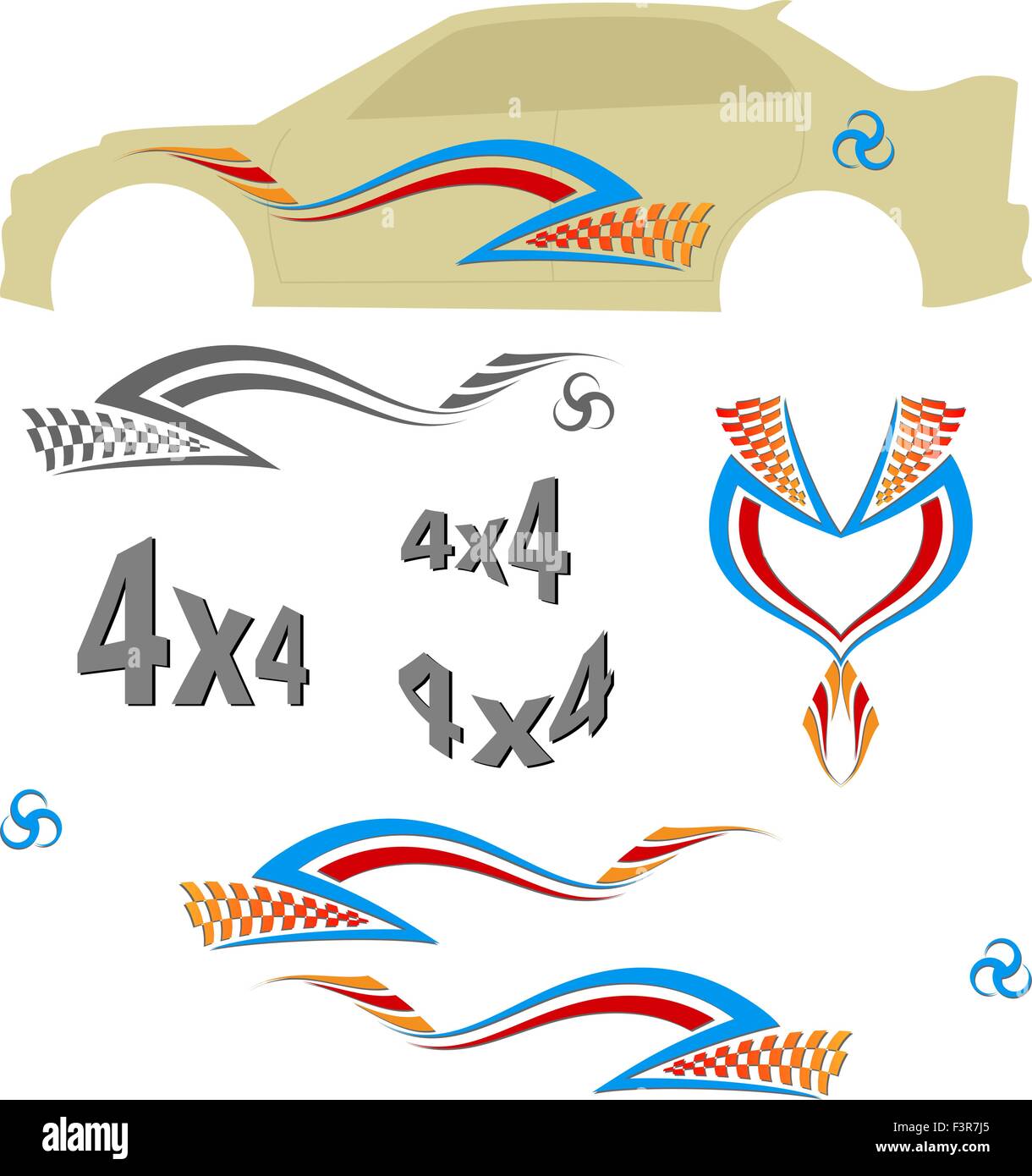 Vehicle Graphics, Stripe : Vinyl Ready Vector Art Stock Vector Image ...