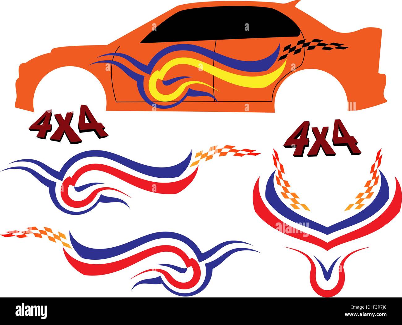 Vehicle Graphics, Stripe : Vinyl Ready Vector Art Stock Vector Image ...