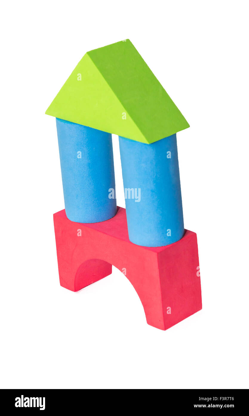 Colorful toy shape Stock Photo - Alamy