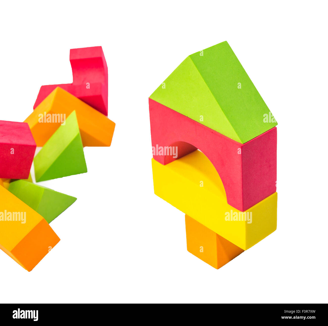 Colourful toy shape Stock Photo - Alamy