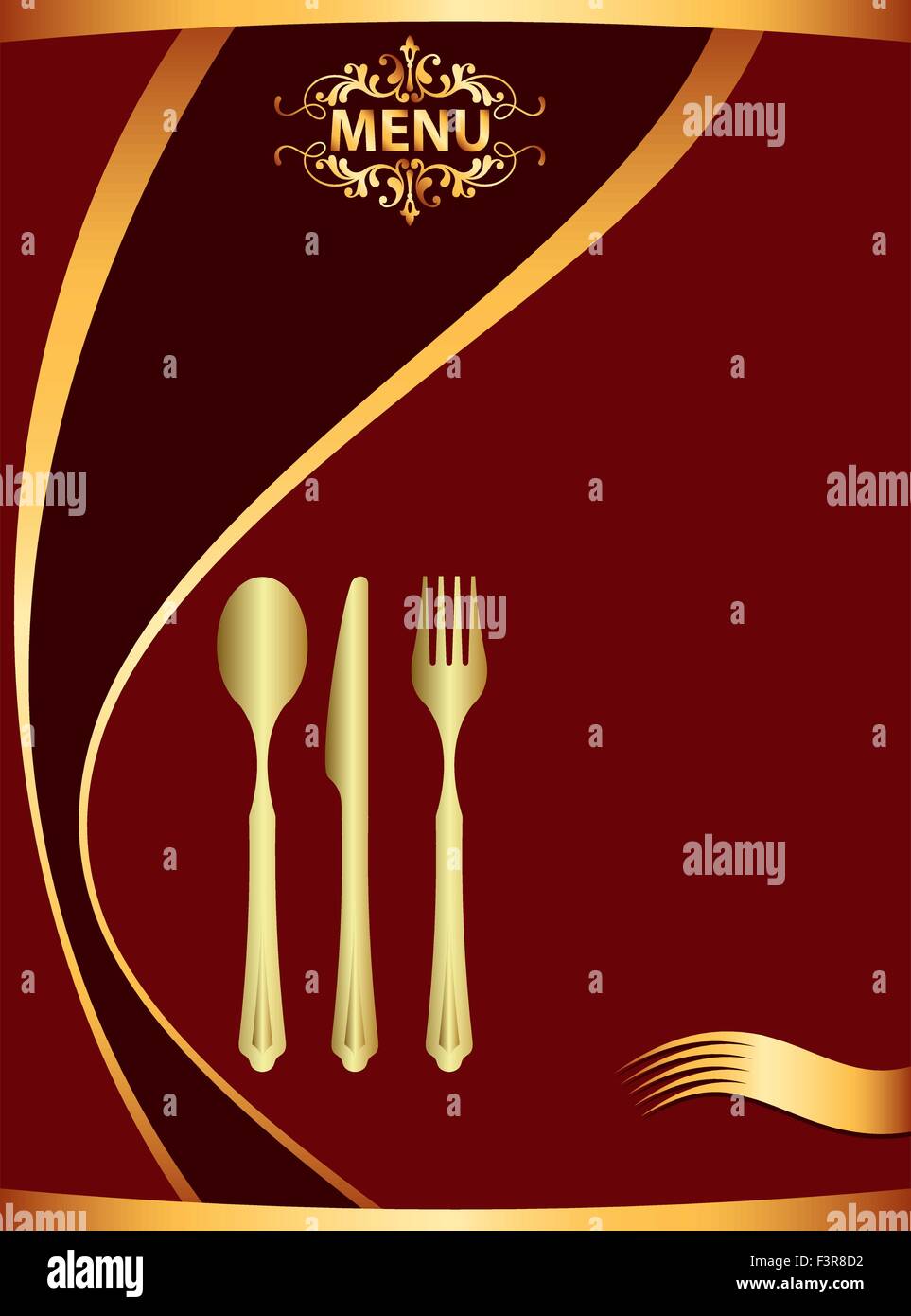 Menu Card Design Template Vector Art Stock Vector Image & Art - Alamy