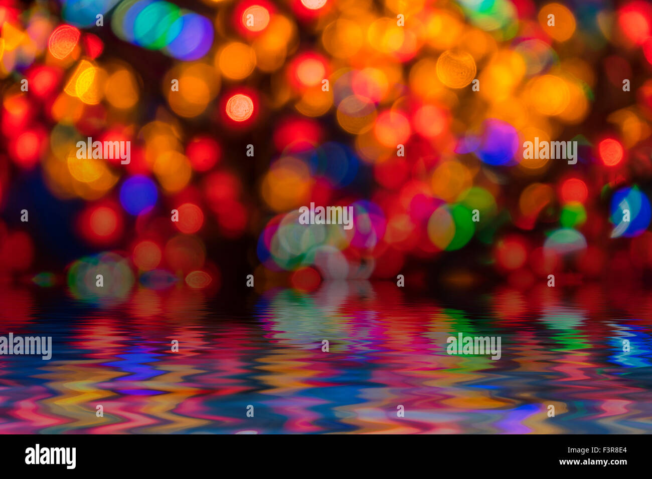 Abstract circular bokeh background of LED bulblight Stock Photo - Alamy