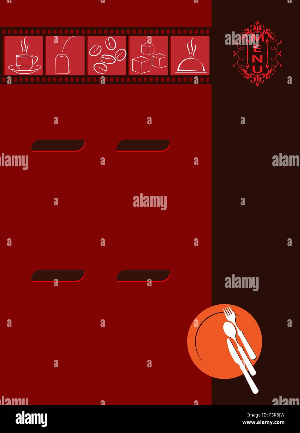 Menu Card Design Template Vector Art Stock Vector Image & Art - Alamy