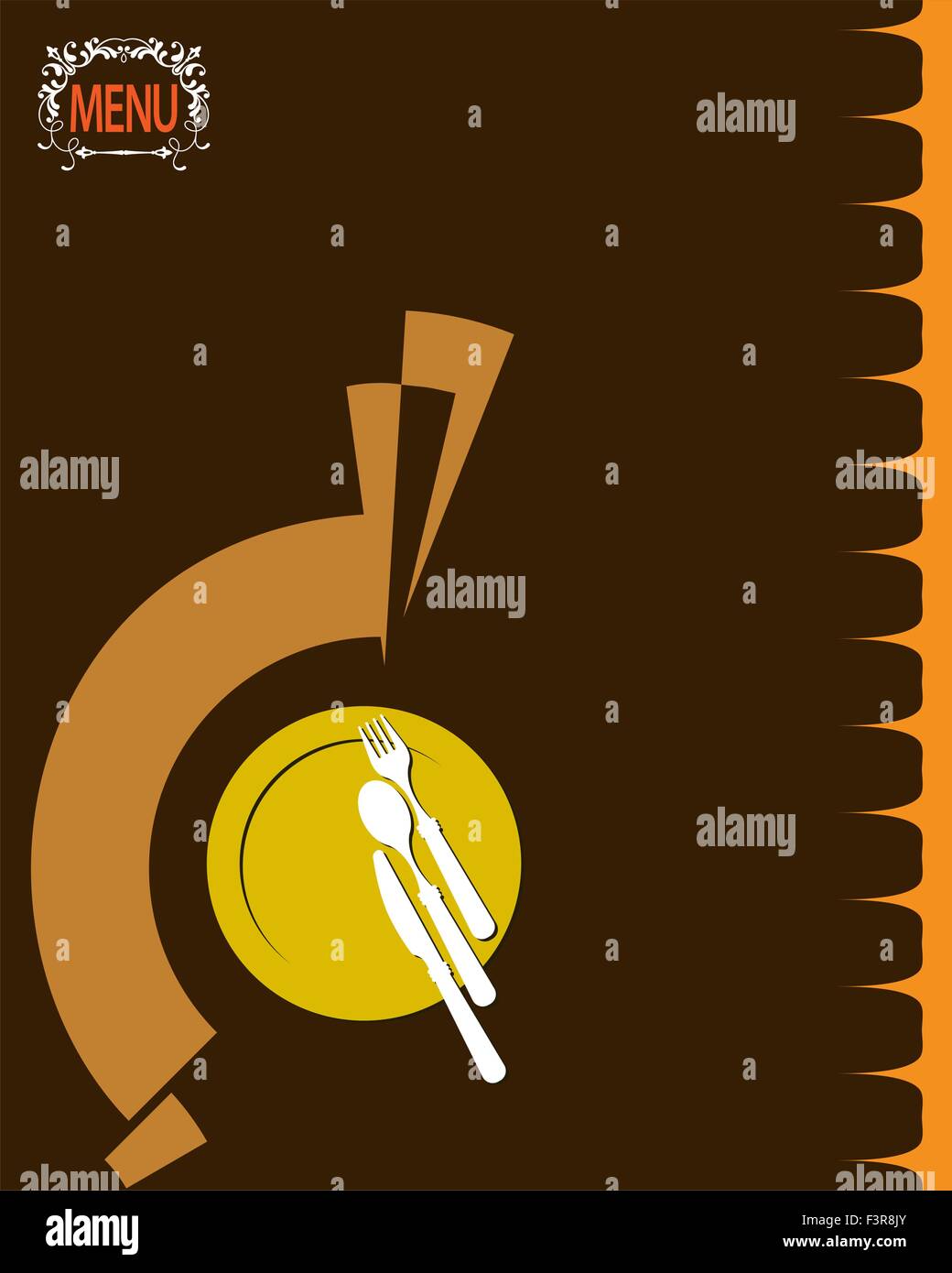 Menu Card Design Template Vector Art Stock Vector Image & Art - Alamy