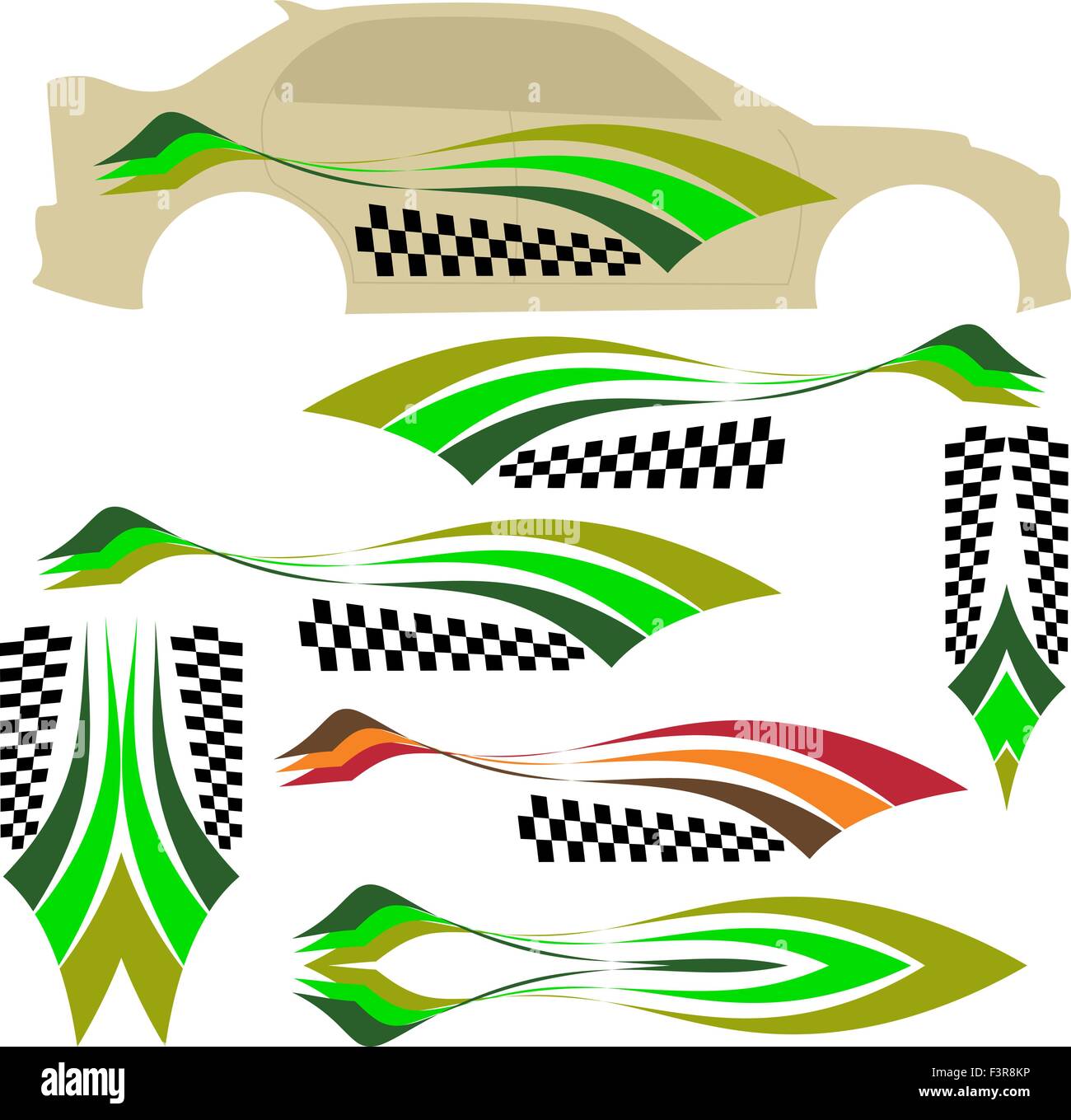 Vehicle Graphics, Stripe : Vinyl Ready Vector Art Stock Vector Image ...