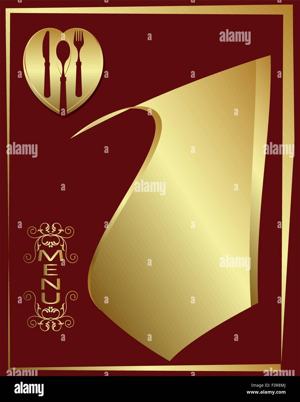 Menu Card Design Template Vector Art Stock Vector Image & Art - Alamy