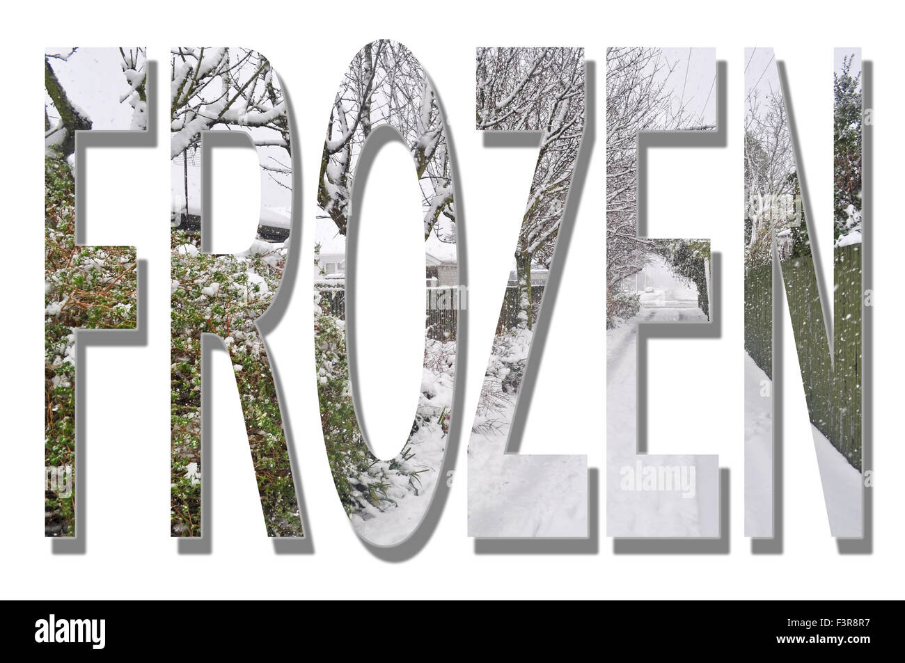 Beautiful landscape snowy trees frozen Cut Out Stock Images & Pictures ...