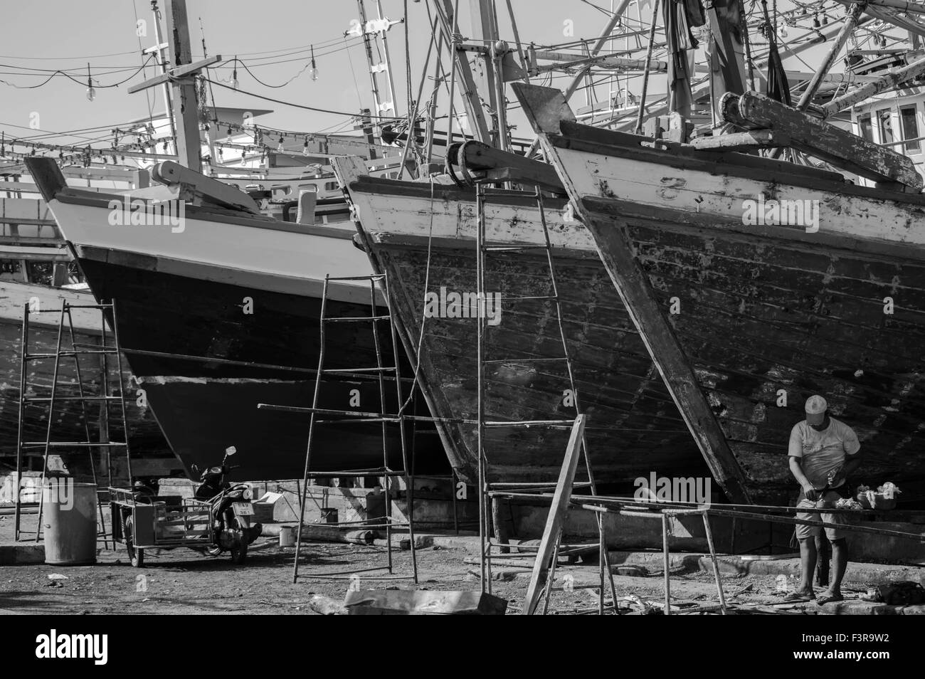 The Boat Yard Stock Photo - Alamy