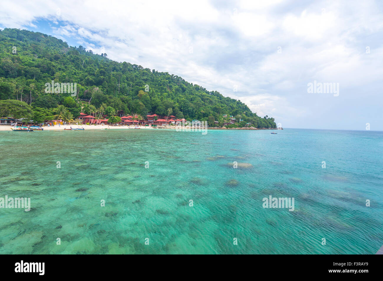 Island with clean and clear water Stock Photo - Alamy