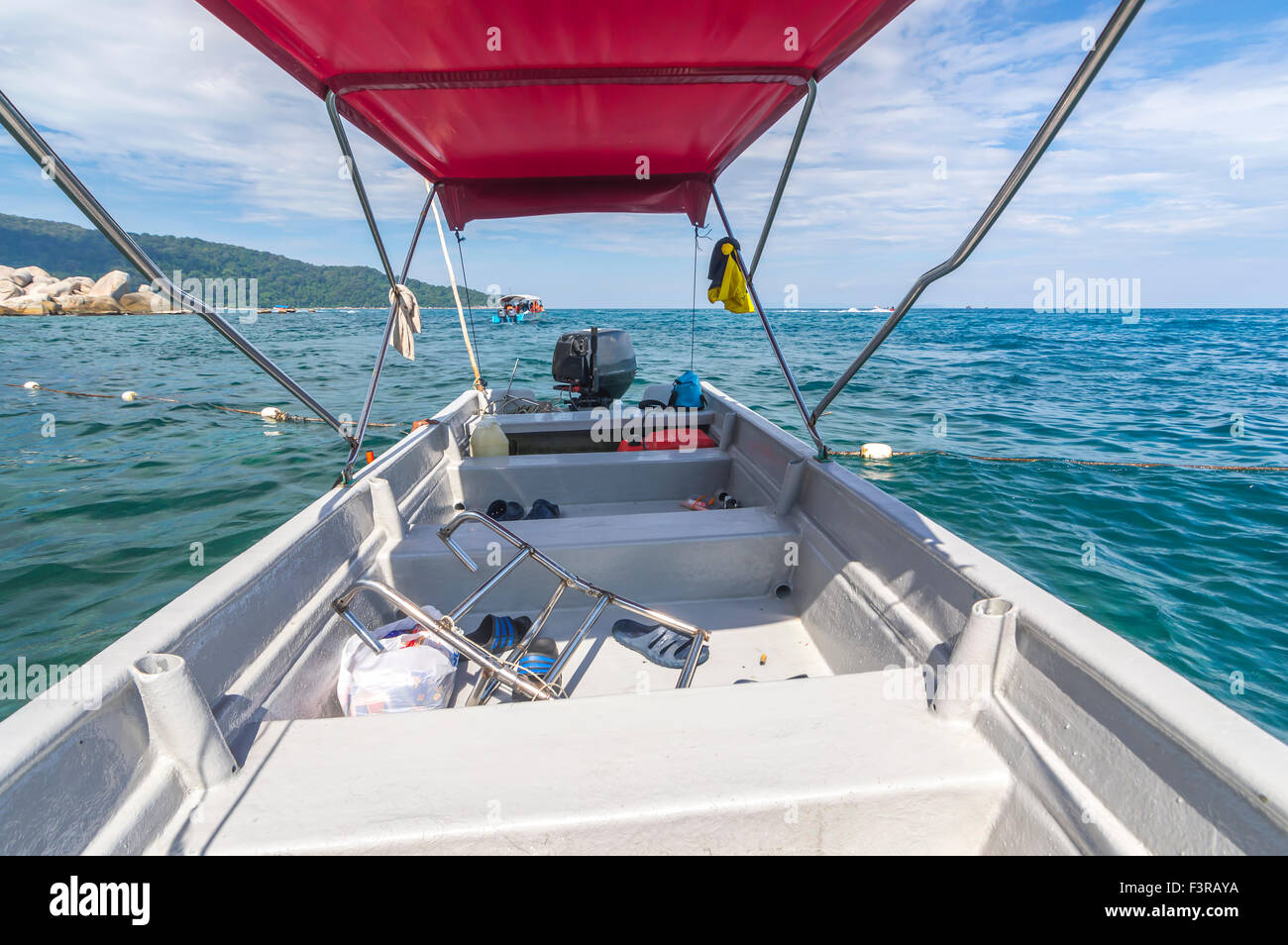 Beautiful scene, view from inside boat Stock Photo - Alamy