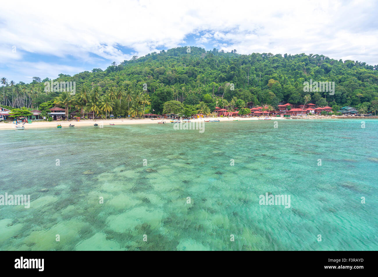 Island with clean and clear water Stock Photo - Alamy