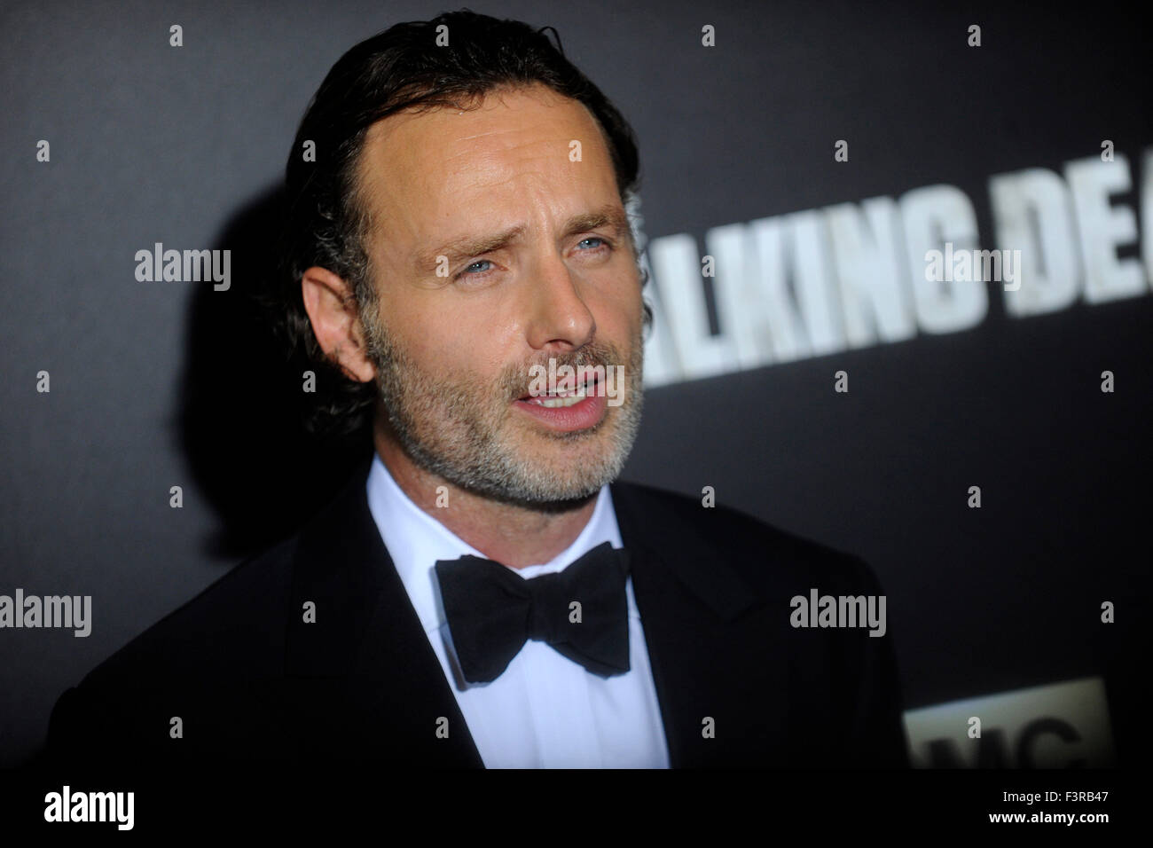 New York City. 9th Oct, 2015. Andrew Lincoln attends AMC's 'The Walking ...