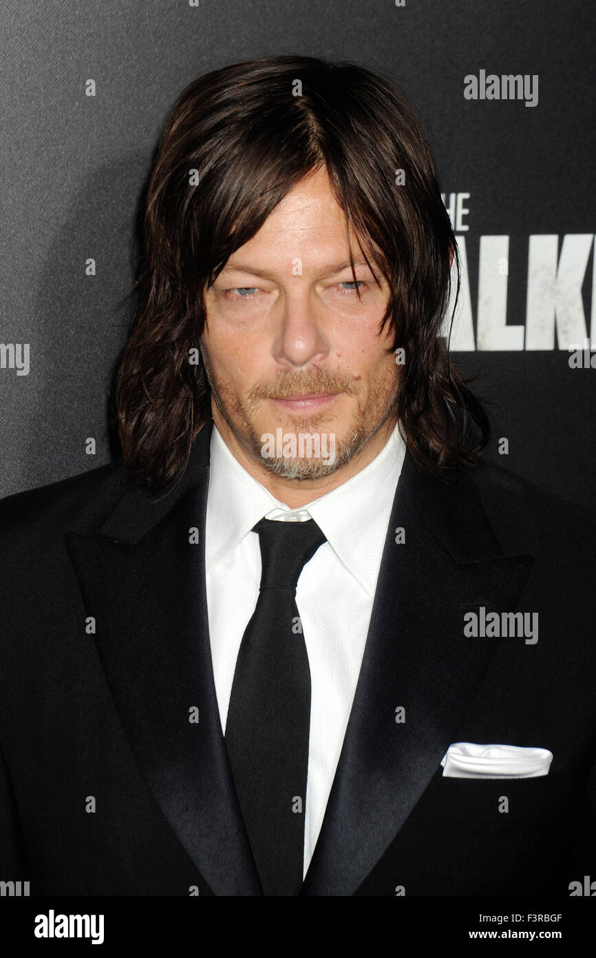 New York City. 9th Oct, 2015. Norman Reedus attends AMC's 'The Walking ...