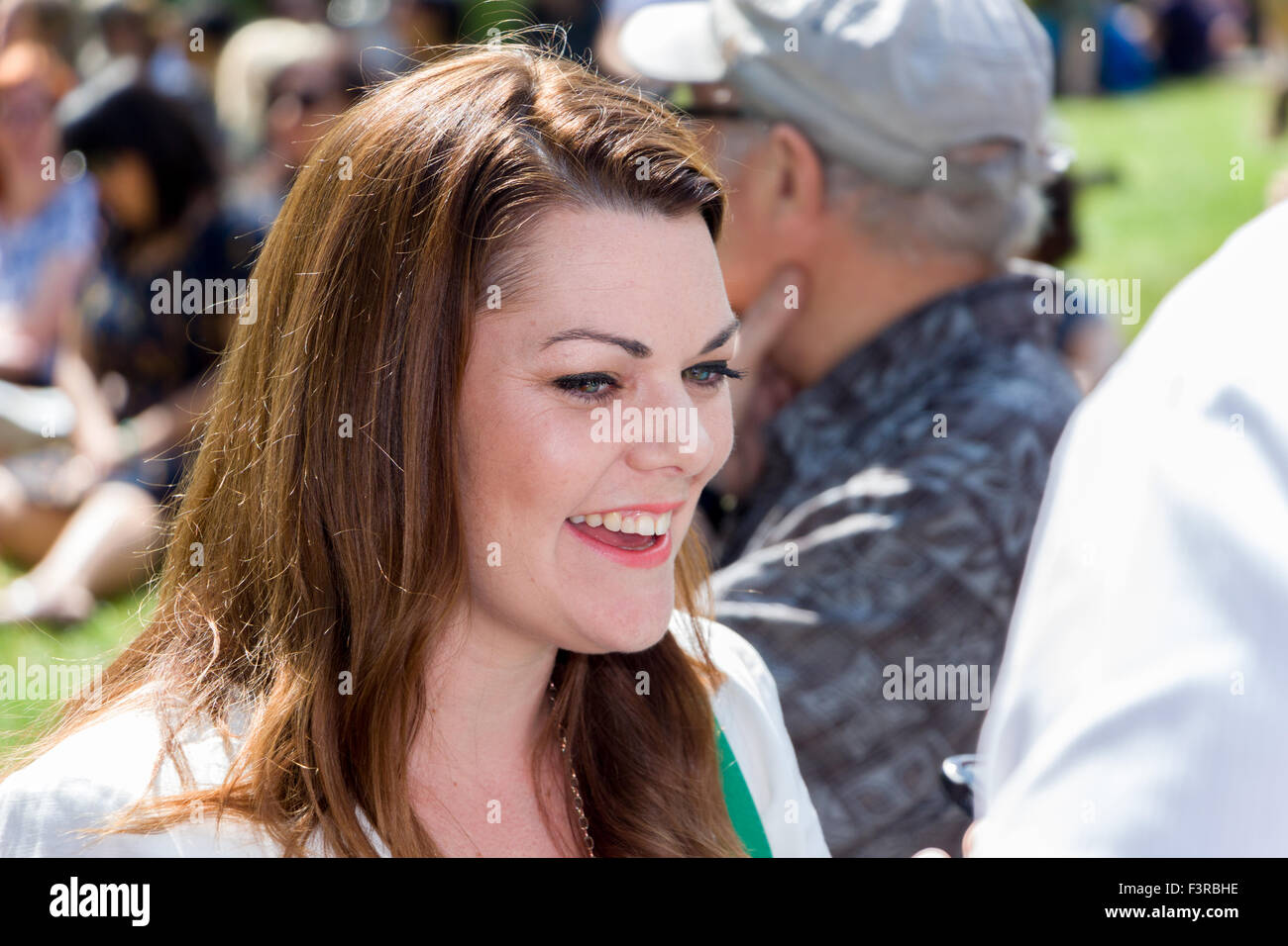 Melbourne, Australia. 11th Oct, 2015. Senator Sarah Hanson-Young ...