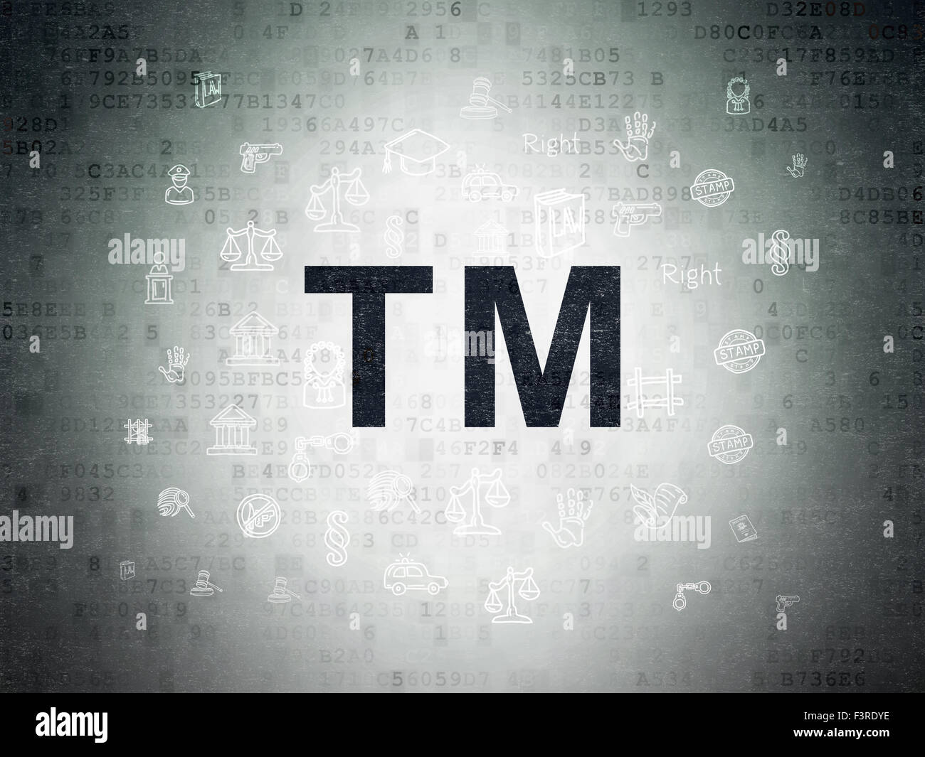 Law concept: Trademark on Digital Paper background Stock Photo - Alamy