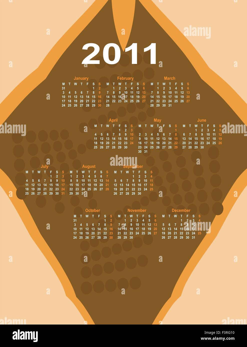 Calendar Design 2011 Vector Art Stock Vector Image & Art - Alamy